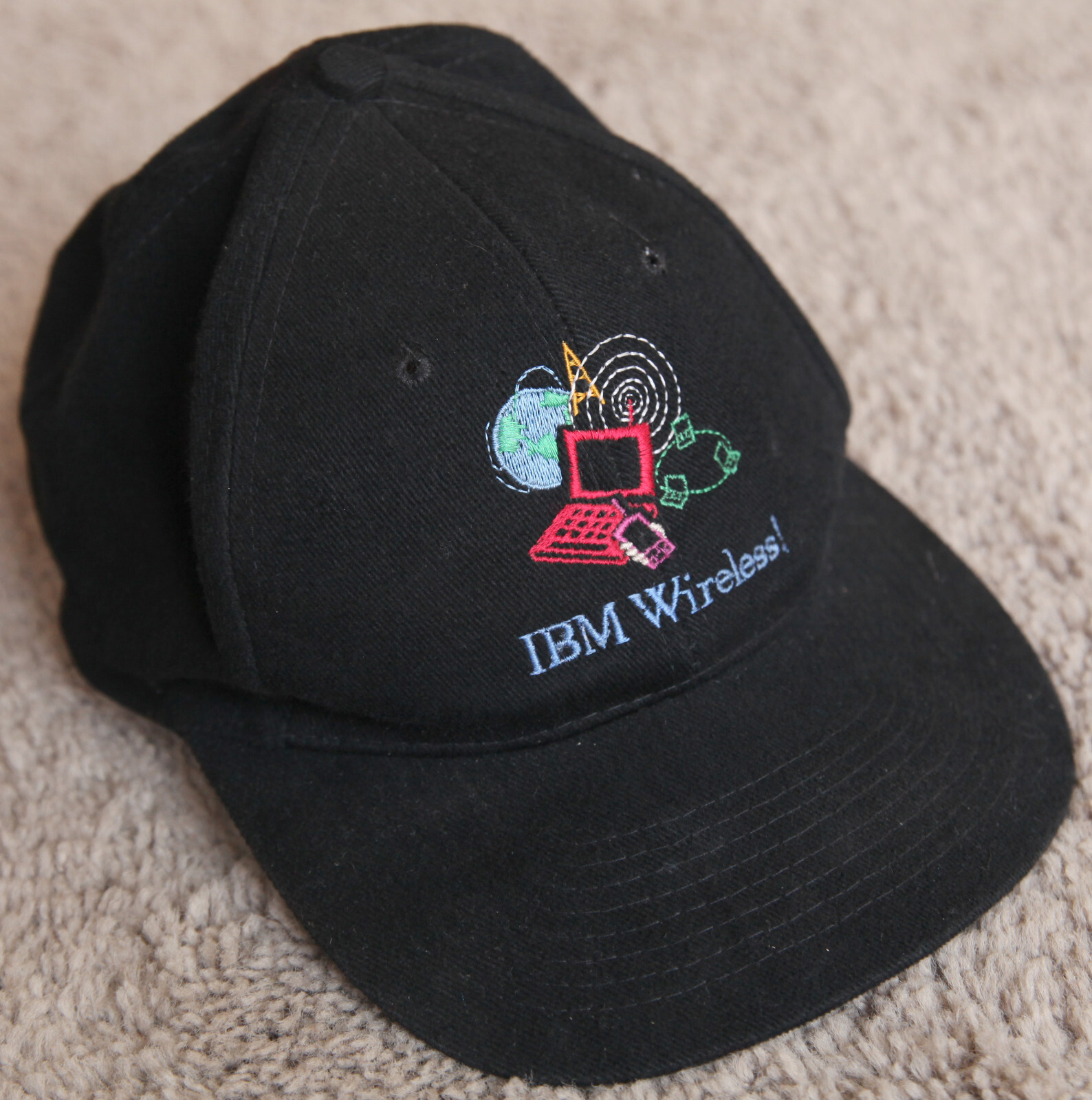 Rare Vintage 1990s 90s IBM Wireless Hat Cap Snapback … - Gem
