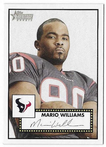 MARIO WILLIAMS 2006 Topps Heritage Football # 255 Houston Texans NM - MT | eBay