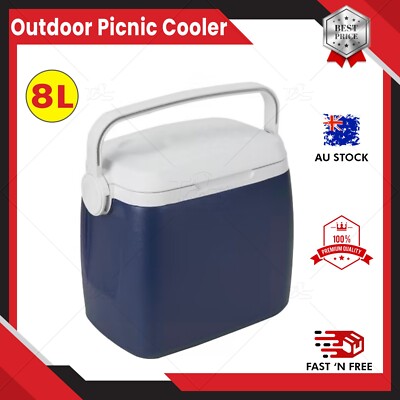 8L Picnic Cooler Camping Outdoors Ice Box Drink Food Storage Cooling ...