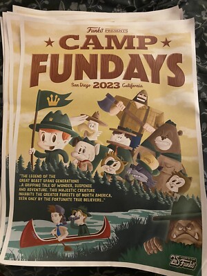 Funko Camp FunDays 2023 Freddy & Proto the Dog Poster 18x24 SDCC Brian ...
