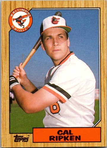 Cal Ripken 1987 Topps Baseball Card Baltimore Orioles Shortstop No 784 ...