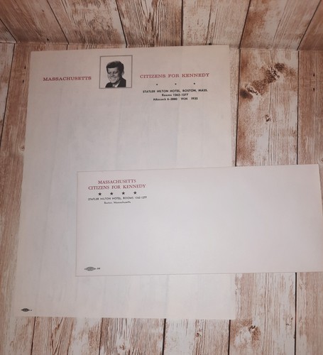 "MASSACHUSETTS CITIZENS FOR KENNEDY" 1960 LETTERHEAD & ENVELOPE PAIR | eBay