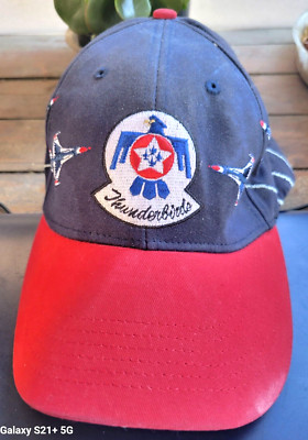 VTG U.S. AIR FORCE THUNDERBIRDS TRUCKER BASEBALL CAP HAT - READ ...