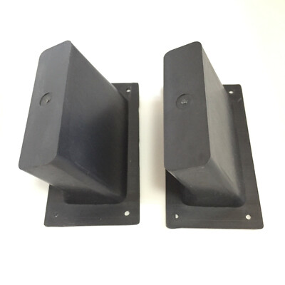 2 Pcs Black Plastic DJ Speaker Box Cabinet Enclosure Pocket Handles ...