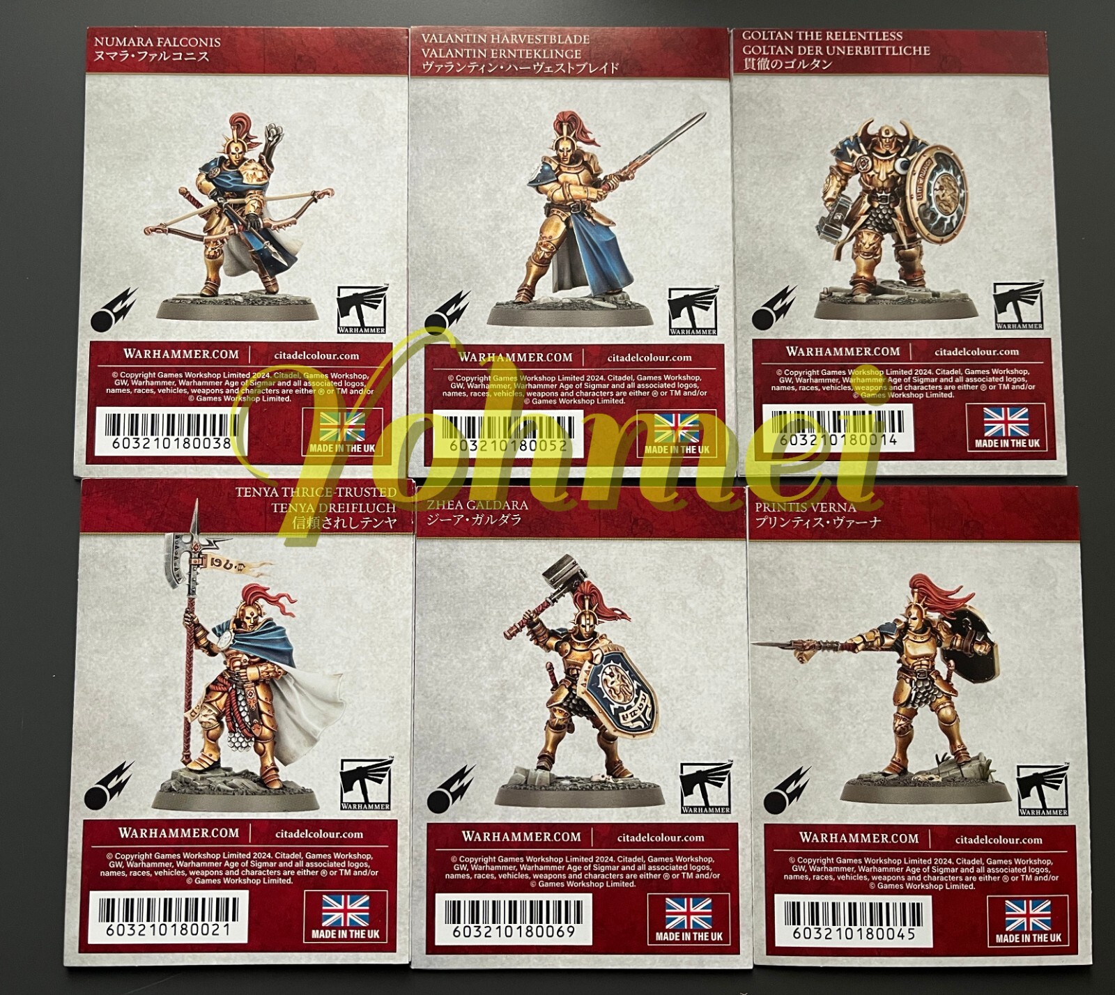 Set of 6 Heroes Stormcast Eternals Heroes Series 5 - Warhammer AoS ...