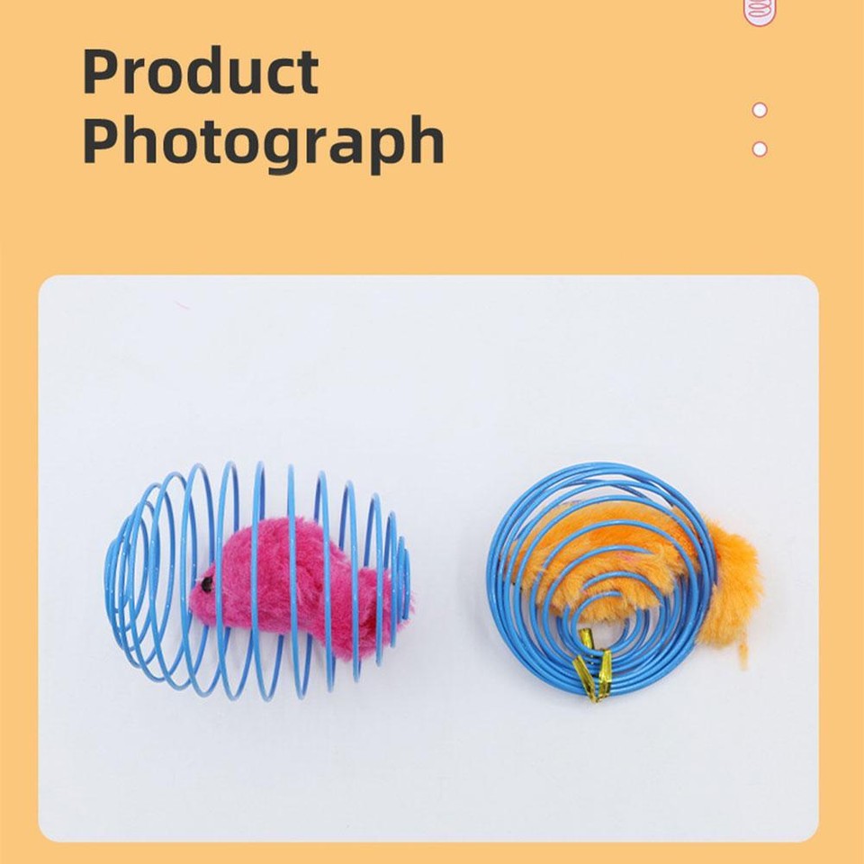 Cat Spring Toys Cat Spring Balls Catnip Ball for Indoor Cats Metal Cage ...