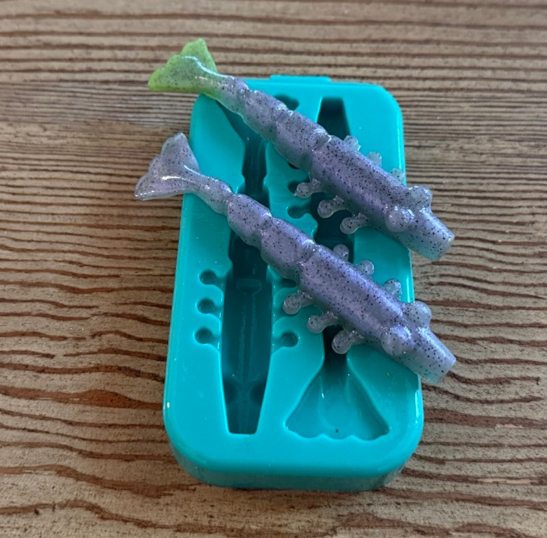 Soft Plastic Bait Mold, 4 Inch Shrimp, Plastisol, Made In USA | eBay