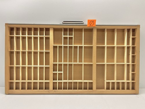 Excellent Condition Antique Printers Type Set Drawer For Display Lot O ...