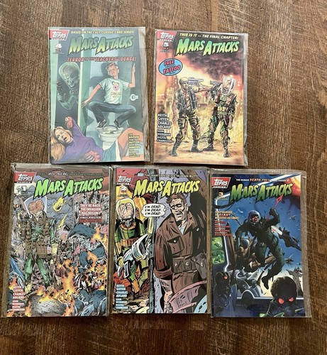 Mars Attacks 1-5 Comic Books 1994 Topps Comics | eBay