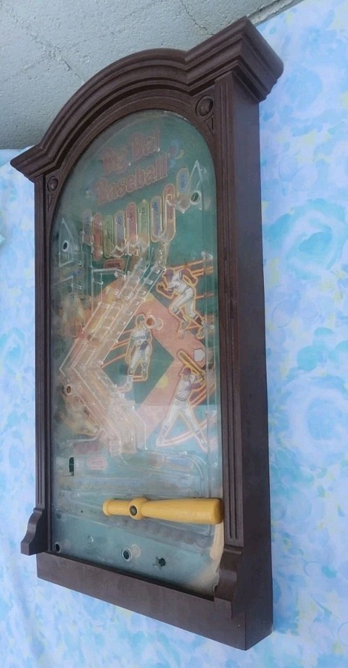Mattel Big Bat Baseball Mechanical Pinball game Tabletop toy Vintage ...