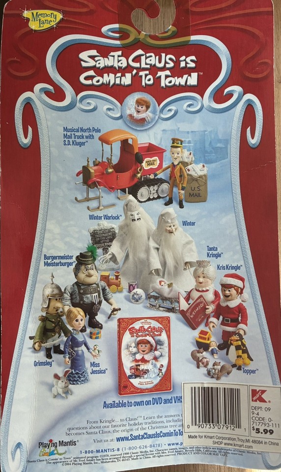 Memory Lane Santa Claus Is Comin' To Town Miss Jessica | eBay
