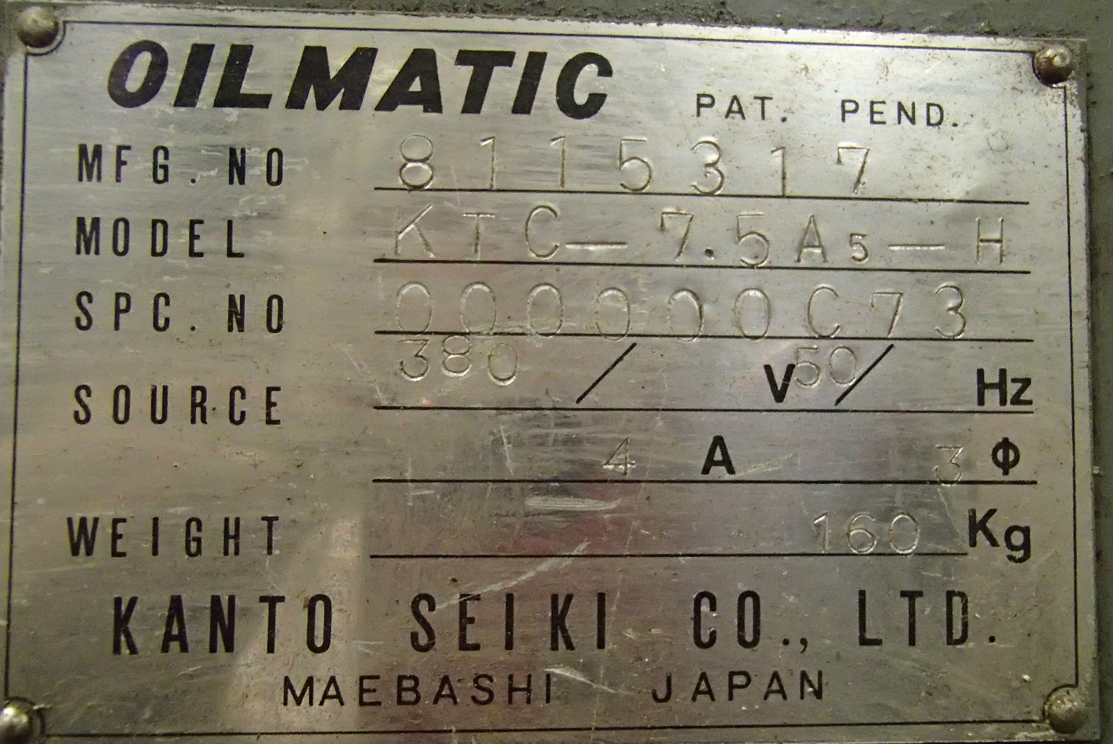 Oilmatic Automatic Oil Temp Regulator KTC-7.5A5-H_KTC-7.5A5-H_000000C73 ...