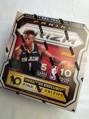 2020-2021 Panini NBA Prizm Basketball Mega Box SEALED. IN HAND - Pink ...
