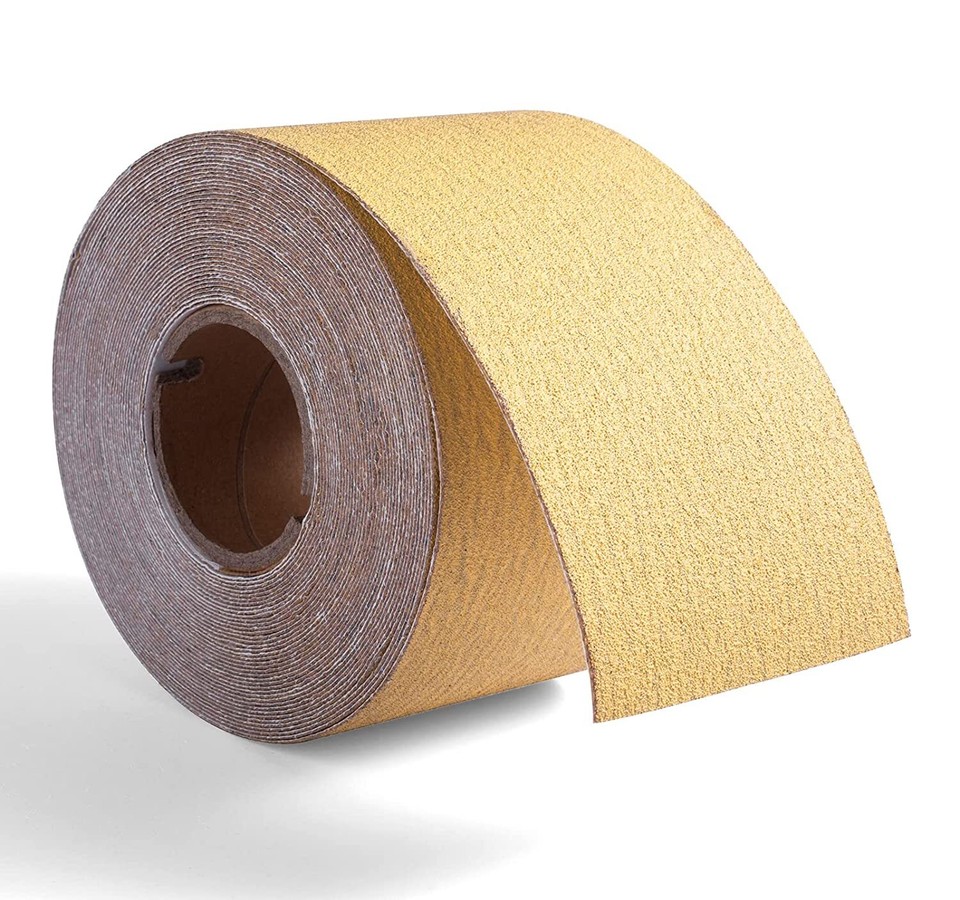 2.75"x 20yd 60-800 Grit PSA Adhesive Sandpaper Roll 2-3/4" Gold Sticky ...
