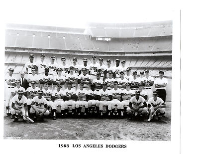 1968 LOS ANGELES DODGERS TEAM 8X10 PHOTO DRYSDALE SUTTON BASEBALL USA ...