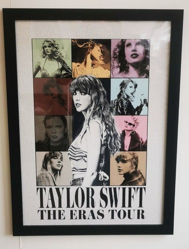 "TAYLOR SWIFT ERAS TOUR V3" .. Concert Poster Framed In A Sleek Modern ...