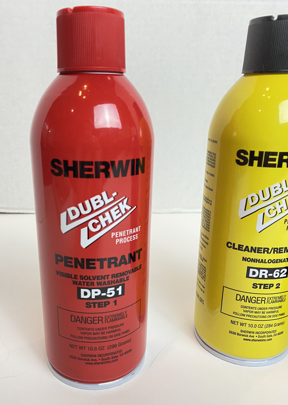 SHERWIN DUBL-CHEK DR-62 Cleaner Remover Penetrant Step 2 Weld Crack ...