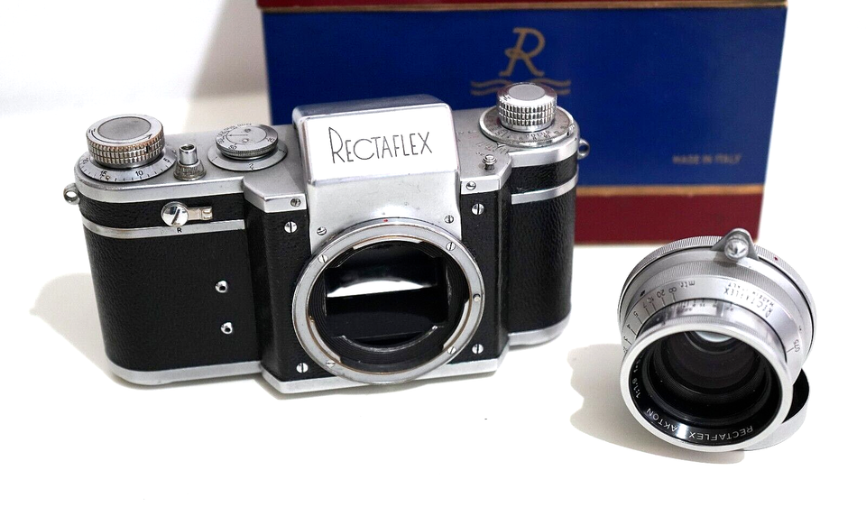 Extremely RARE+++ 1953 Rectaflex w/ Akton 50mm f/1.9 Prototype as Gold ...