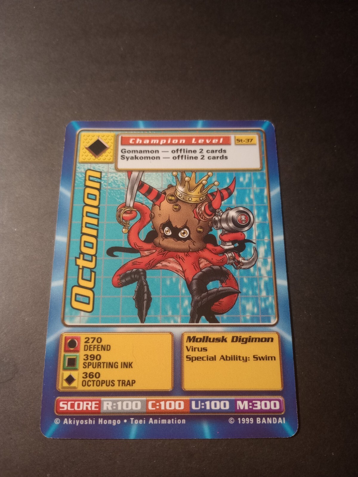 Digimon 1999 Bandai Octomon Card Starter Deck ST-37 LP | eBay