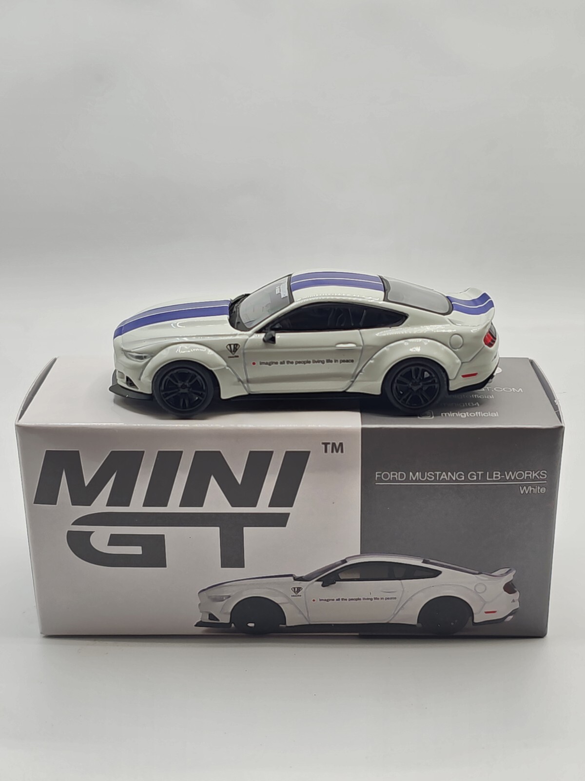 Mini GT Ford Mustang GT LB-WORKS White MGT00646 1/64 | eBay