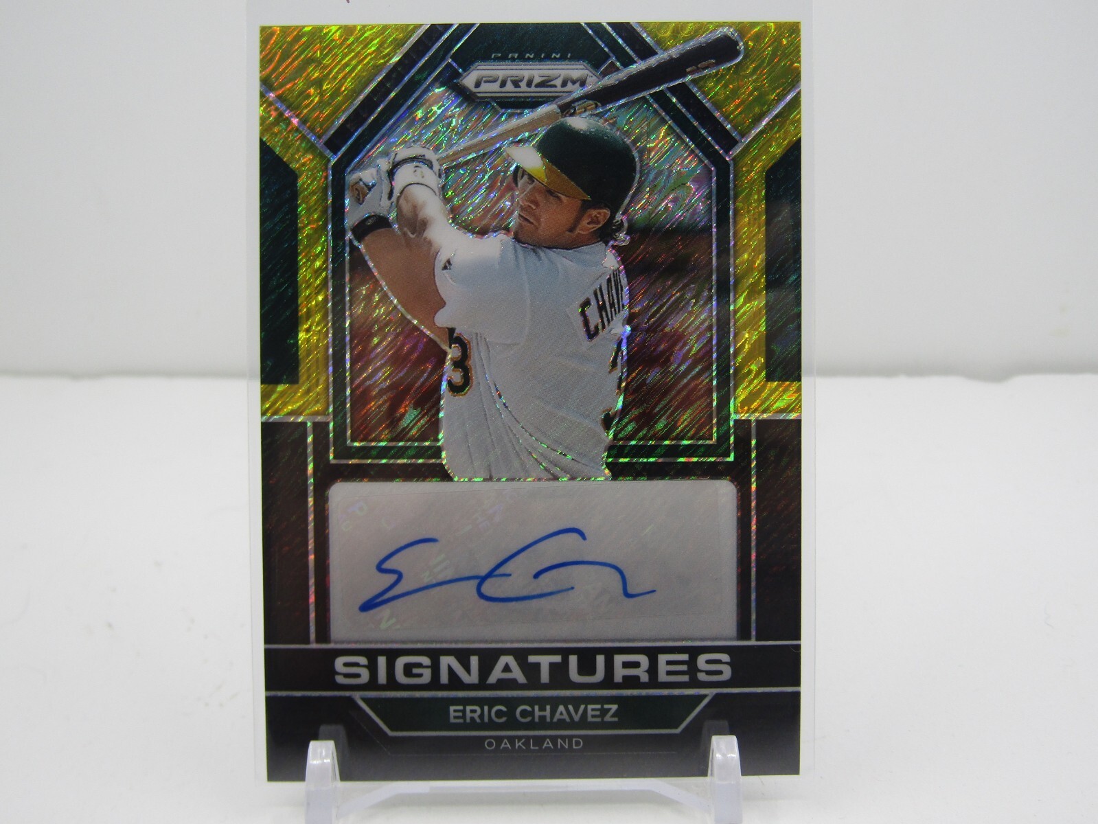 ERIC CHAVEZ 2023 PRIZM SIGNATURES GOLD SHIMMER AUTOGRAPH AUTO #1/2 ...