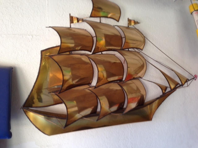 DEMOTT Sculpture Large wall hanging of Tall Ship Signed by Mr Demott | eBay