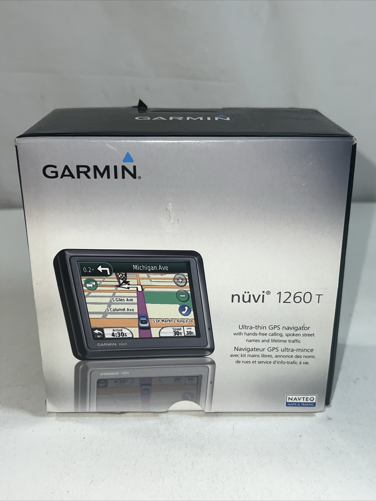 Garmin nuvi 1260 T GPS Navigation System Bundle W/Box - Mount & Cords ...
