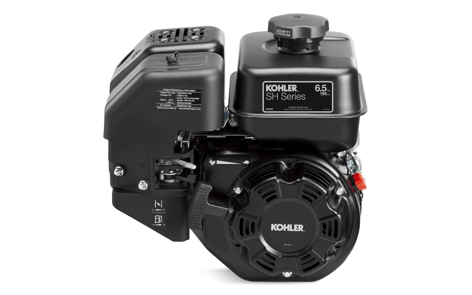 KOHLER ENGINE MODEL AND SPEC # PA-SH265-0011 ASIC STRAIGHT SHAFT, PA ...