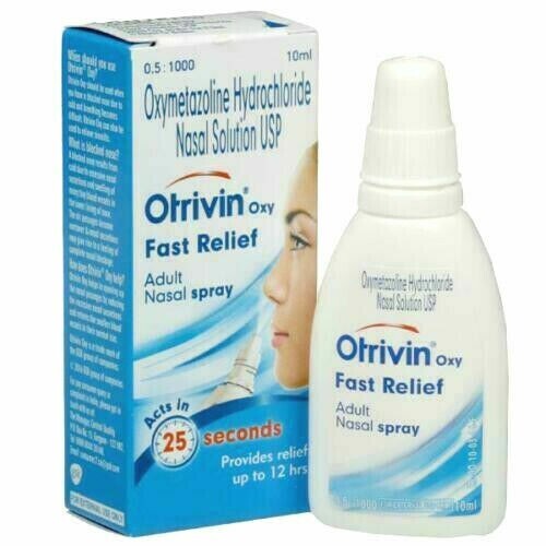 GlaxoSmithKline Ortivin Oxy Fast Relief Nasal Spray - 10 Pack for sale ...