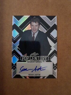 Sean Astin /10 Pris Black Autograph Card 2022 Leaf Pop Century Lord Of ...