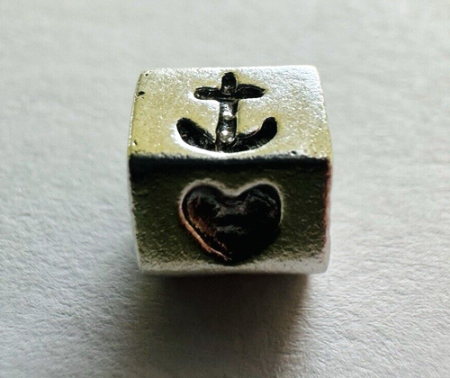 Authentic Pandora Sterling Silver Faith Hope & Love Charm 790119 ALE | eBay
