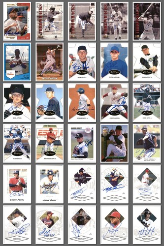 Lot Of (30) Signed Baseball Cards MLB/MILB RC Rookie Auto AU Autograph ...