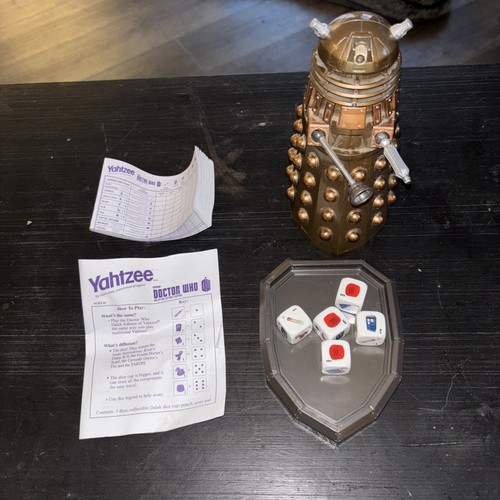 Dr. Who Dalek Yahtzee board dice game New Factory Sealed | eBay