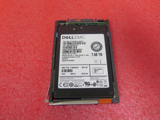 EMC 7.68 TB 6Gb SAS 2.5" Internal SSD - 005052556 for sale online | eBay