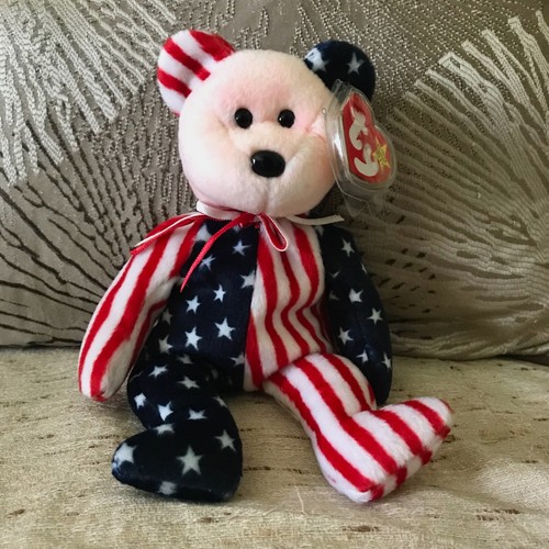 TY Spangle Bear Beanie Baby Rare Retired Original Pristine Mint ...