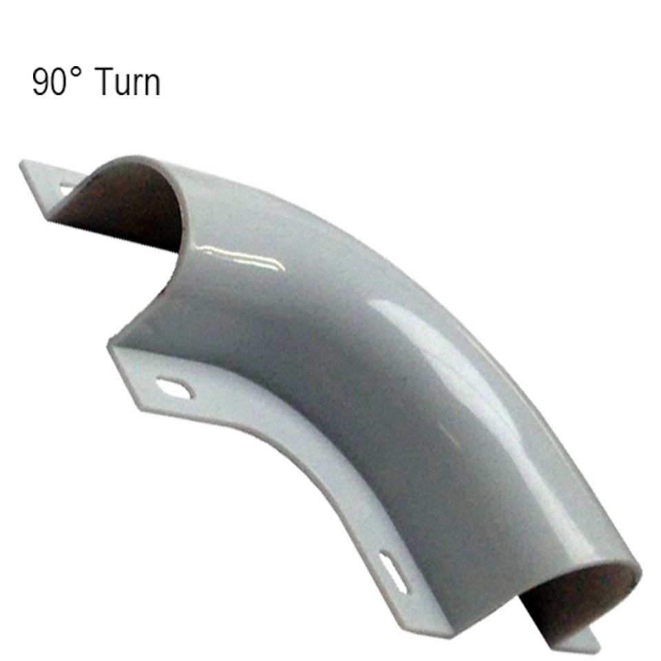 PVC Flanged Wire Guard U Channel Surface Cable Raceways - 1/2", 1", 2 ...