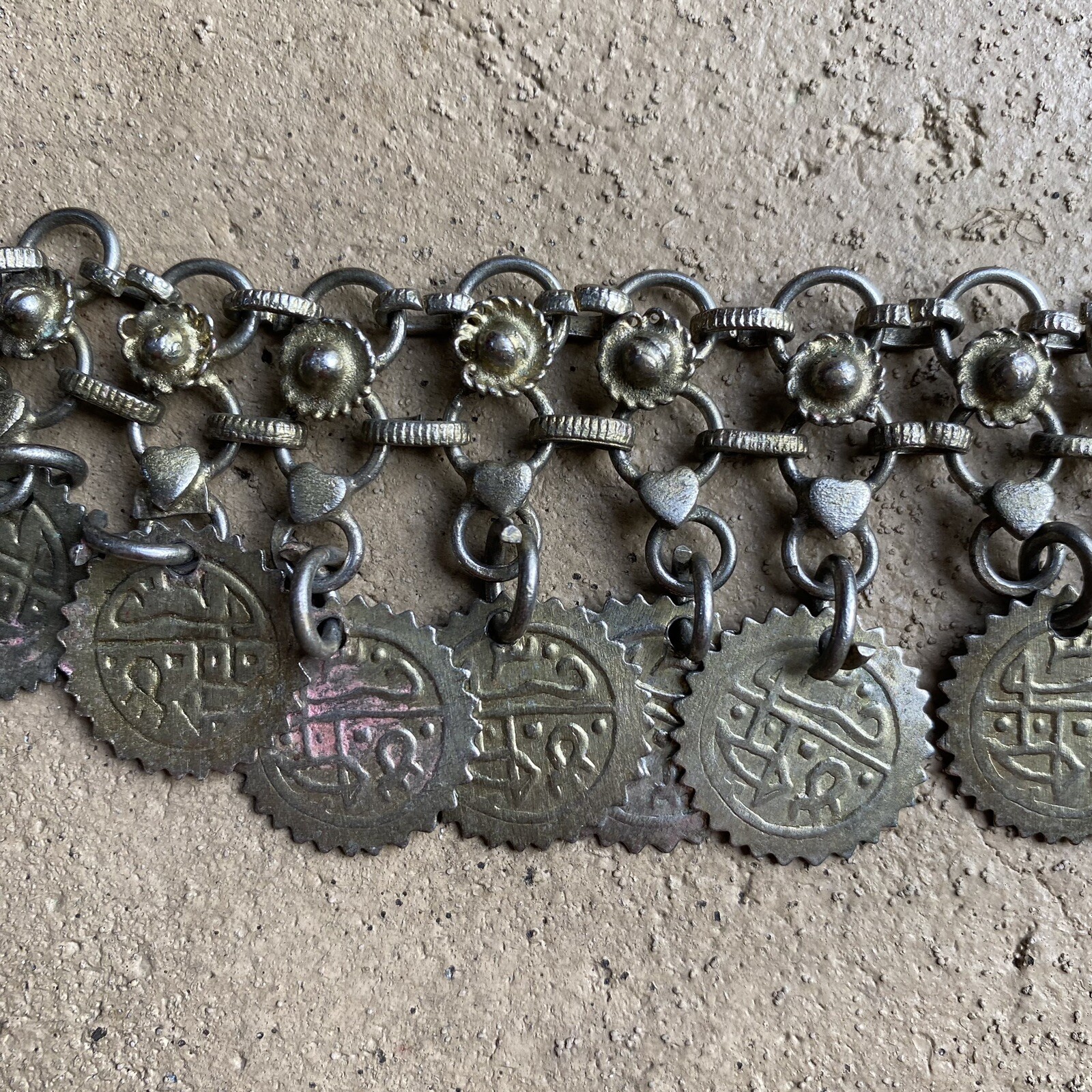 Vintage Beautiful Belly Dancing Gypsy Coin Anklet Bra… - Gem