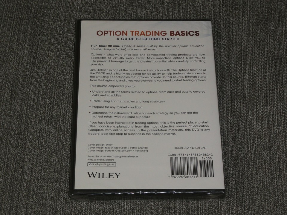 James Bittman - Option Trading Basics DVD simpler stock market options ...