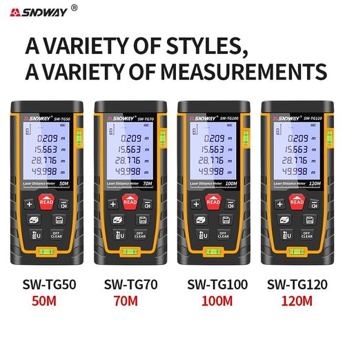 Laser Distance Meter 50m 70m 100m 120m Rangefinder Range Finder ...