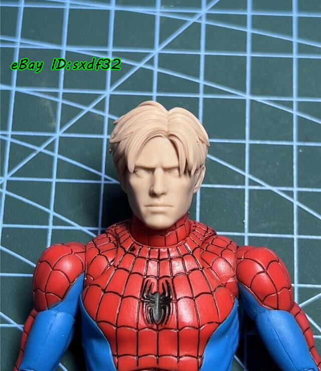 1:6 Head Sculpt Peter Parker Spiderman For 12 inch Male Action Figure ...