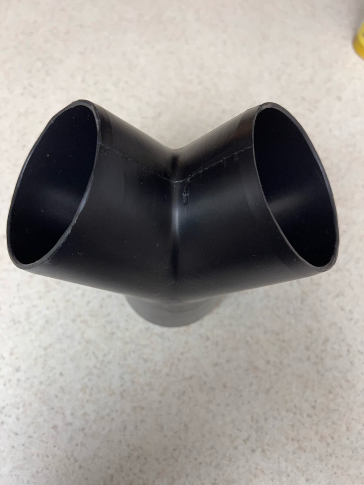 RV - Sewer Wye Hose Fitting - 3" Hose x 3" Hose x 3" Hose - Connects ...