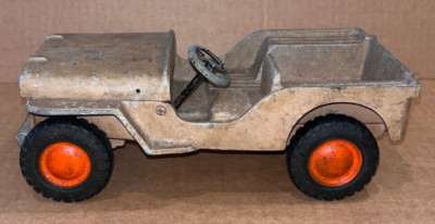 Vintage, AL-TOY, Cast Metal, WILLY'S JEEP (10-1/4 Inches Long) | eBay