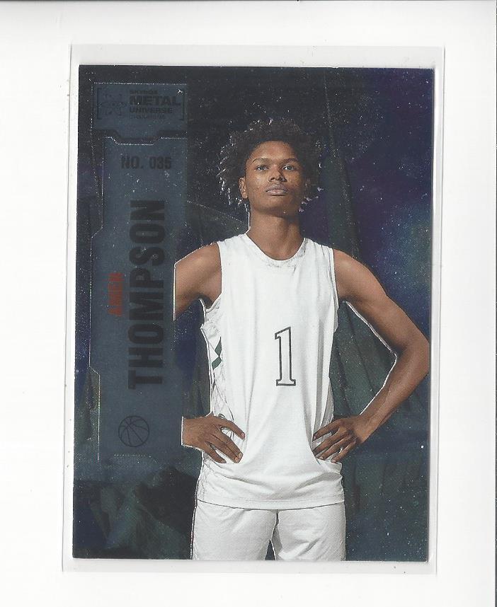 2022 Skybox Metal Universe Champions #35 Amen Thompson Rookie Rockets ...