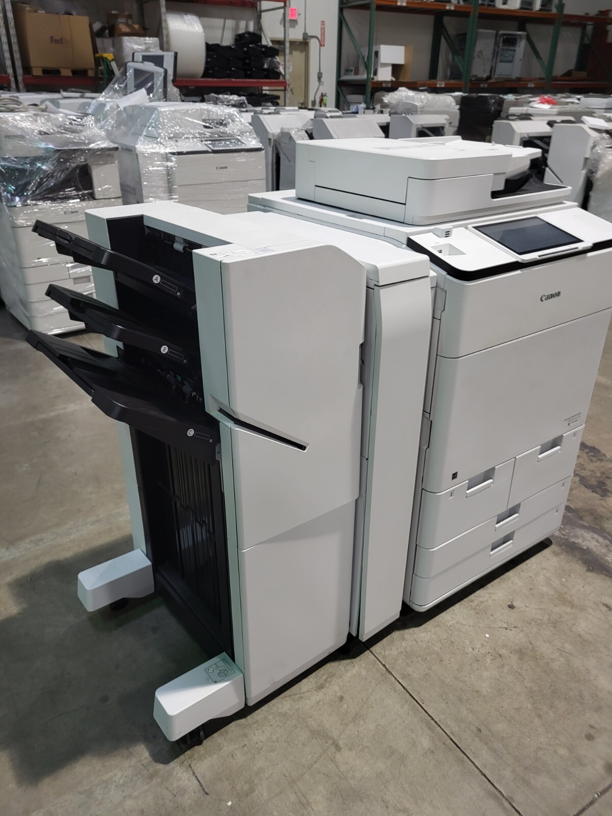 CANON imageRUNNER ADVANCE DX C7770i COLOR MFP COPIER w/STAPLE FINISHER ...