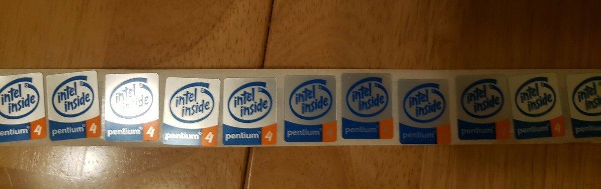 Intel Pentium 4 Logo PENTIUM 3 STICKER Pentium 4 Pentium Dual Core