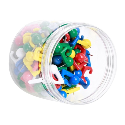 100pcs Map Push Pin Clothing Locating Pin Creative Hook Sofa Cushion ...