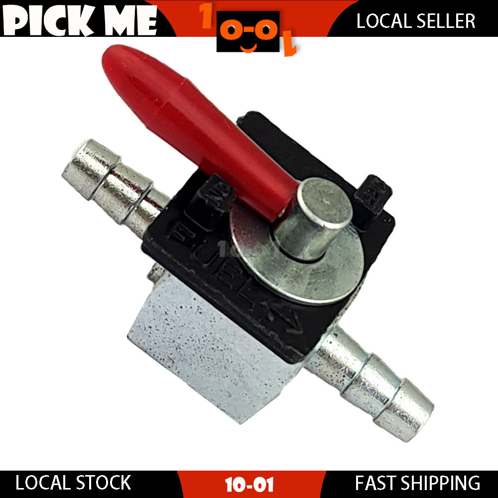 INLINE FUEL TAP 6MM + 6MM SQUARE BODY ON/OFF Fit STATIONARY ENGINES | eBay