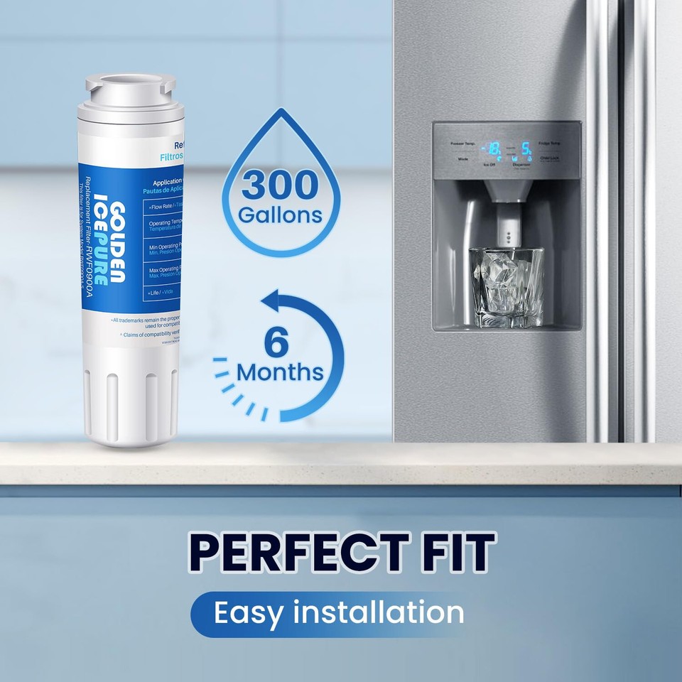 UKF8001 Refrigerator Water Filter Replacement for 4396395, RWF0900A ...