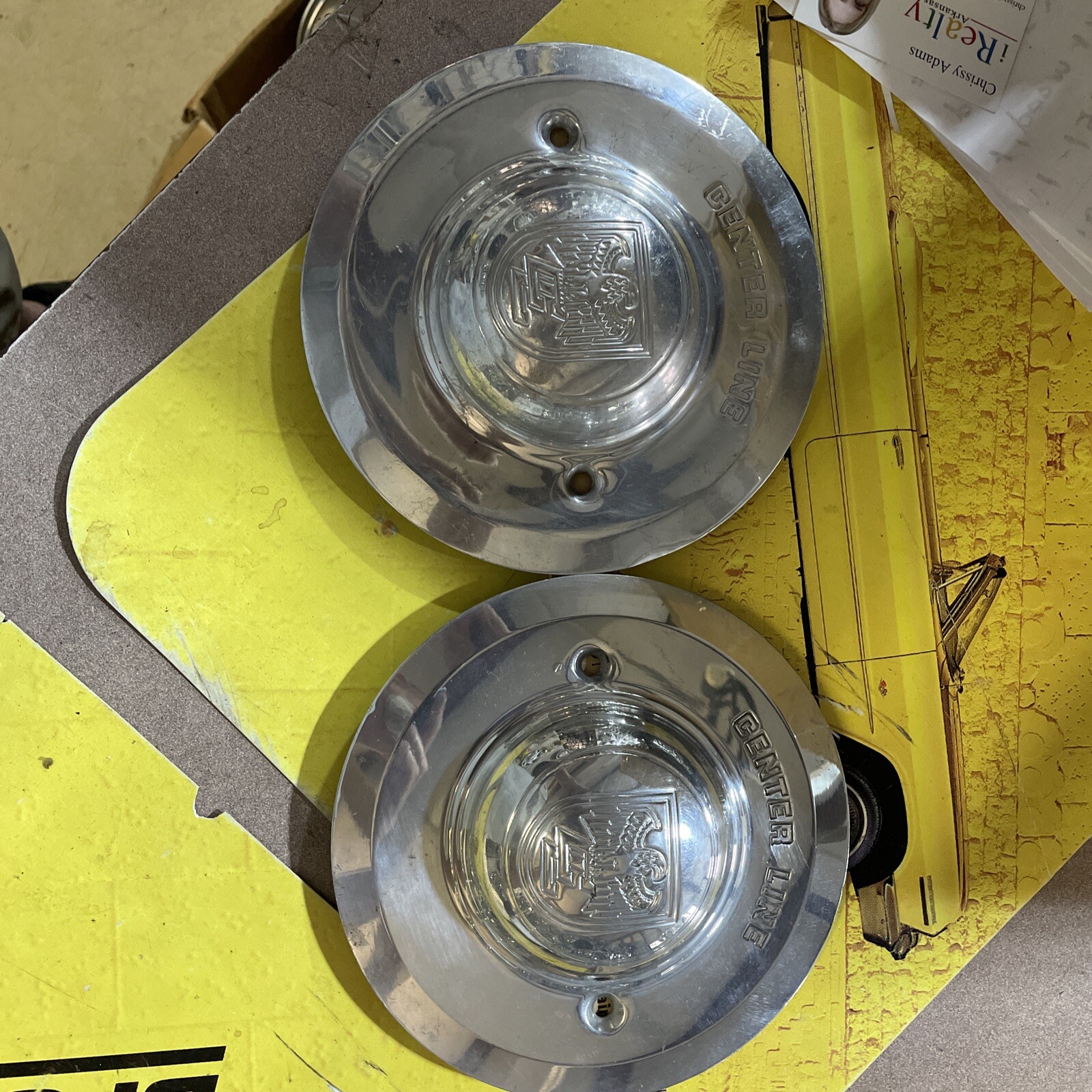 CENTERLINE POLISHED Wheel Center Cap Size In Photos. Set Of 2 | eBay