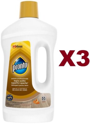 3 PZ PRONTO LEGNO PULITO DETERGENTE SUPERFICI OPACHE PULIZIA ...